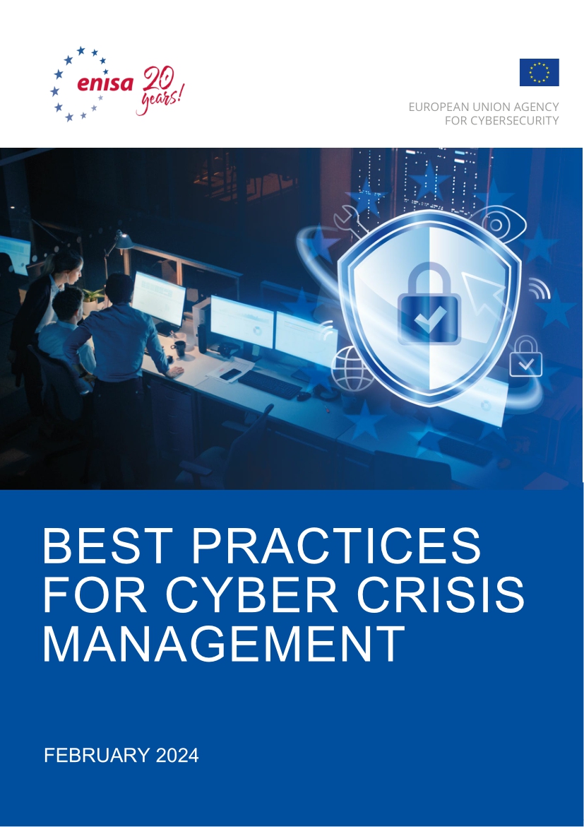 Best practices for cyber crisis management - Clusis